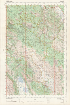 Topografska Karta JNA 1:100.000