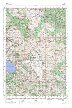 Topografska Karta JNA 1:100.000