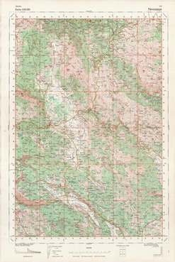 Topografska Karta JNA 1:100.000