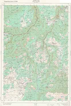 Topografska Karta 1:25000 Livno