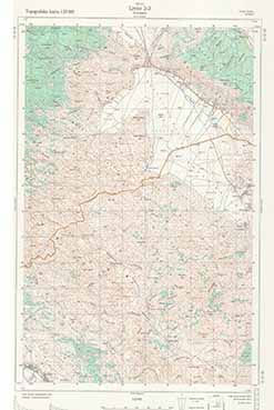 Topografska Karta 1:25000 Livno