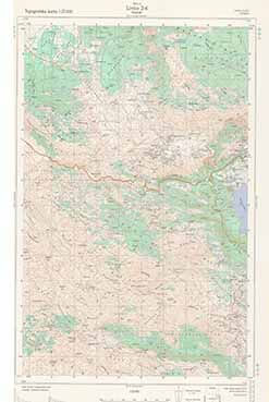 Topografska Karta 1:25000 Livno