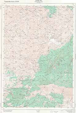 Topografska Karta 1:25000 Livno